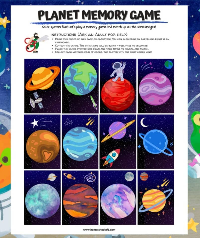 Get your free insect memory game here!