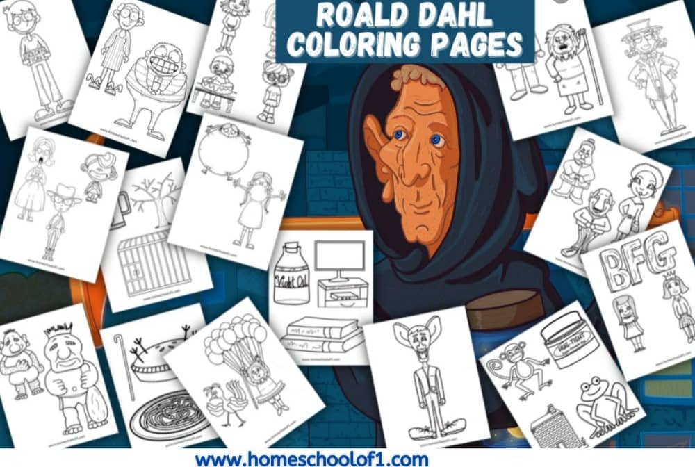 Get the free Roald Dahl coloring pages here!