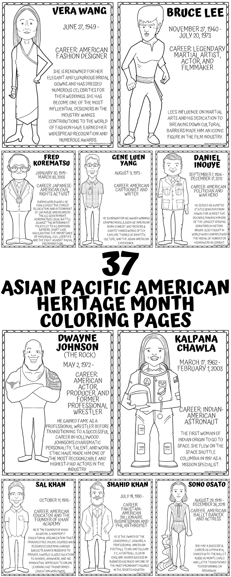 Asian Pacific American Heritage Month Coloring Pages