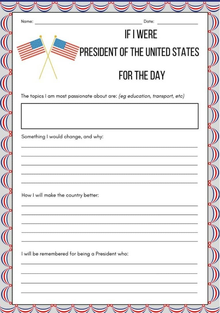 Grab the free President's Day scavenger hunt here!