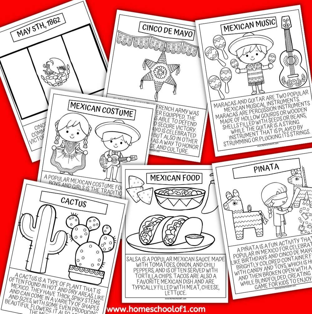 Get your free Cinco De Mayo coloring pages here!