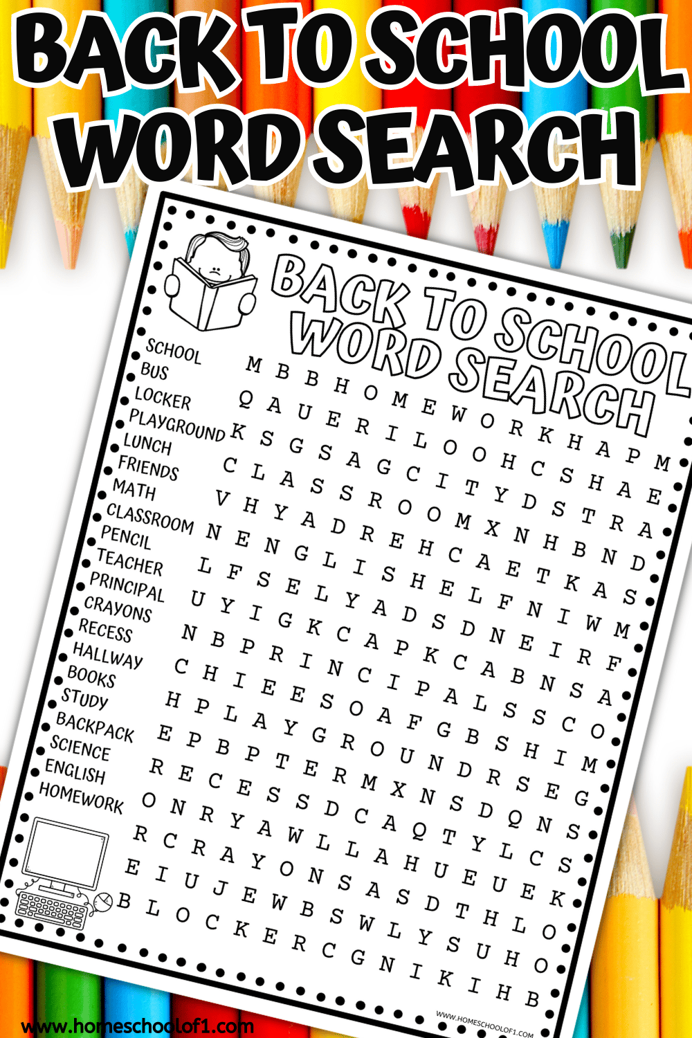 Get your free back to school word search here!