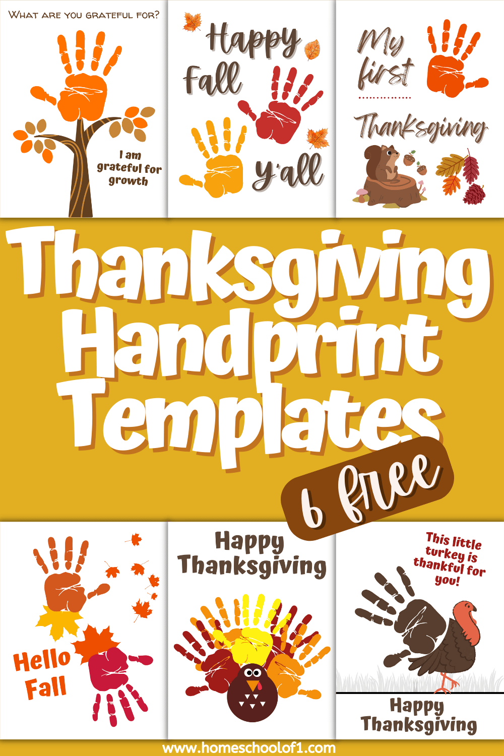 Get the free fall handprint art here!