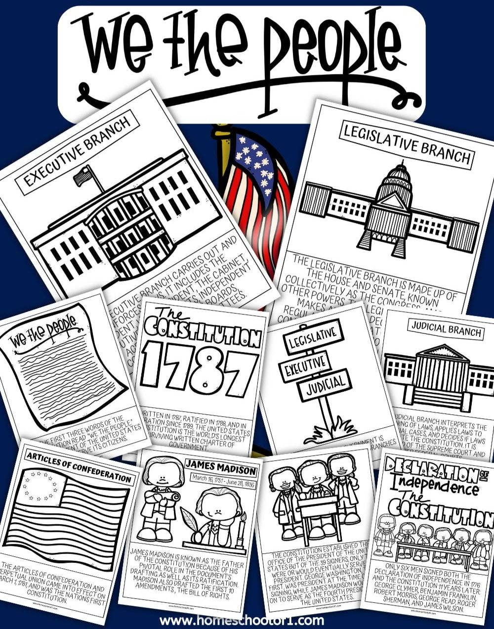 Get the free Constitution worksheets here!