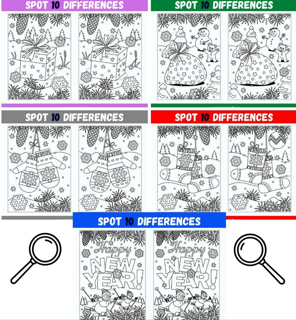 Get the free Christmas spot the difference here!