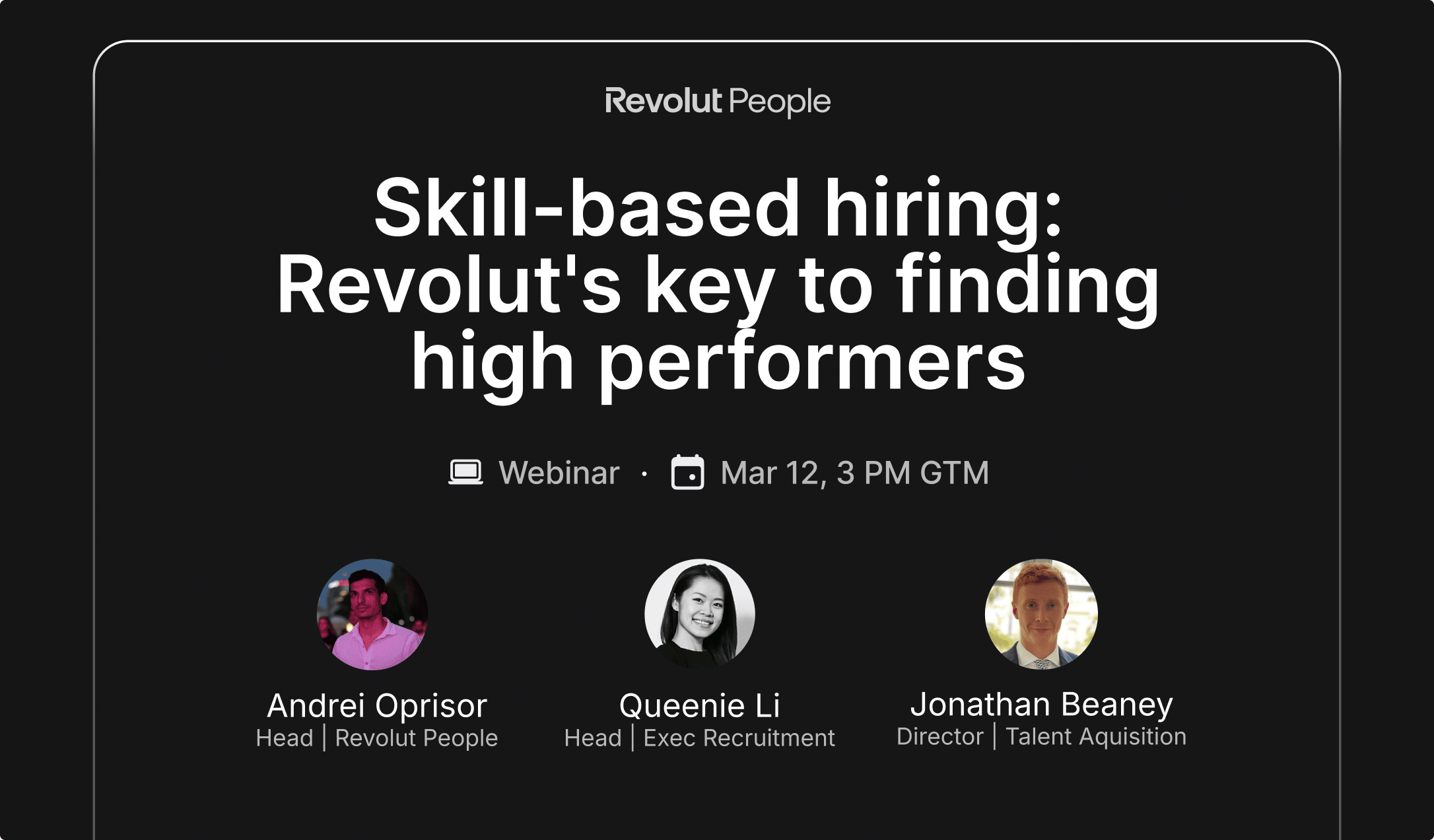 Revolut People | Webinar | Skill-based hiring