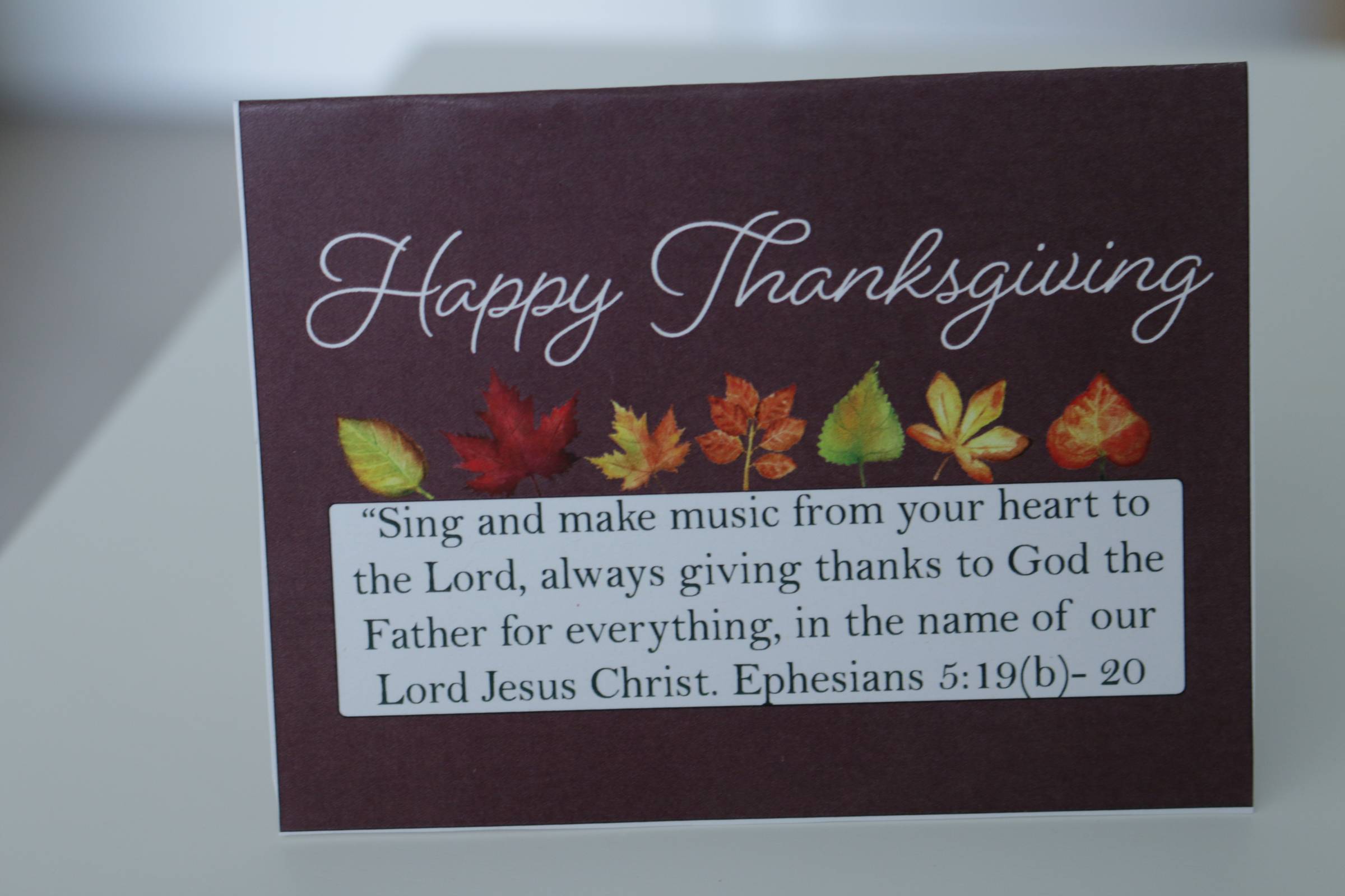 Printable Bible Verse Thanksgiving Place Cards