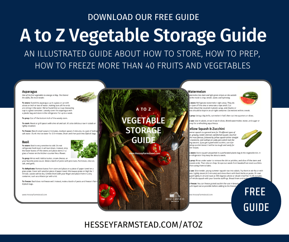 A to Z Vegetable Storage Guide