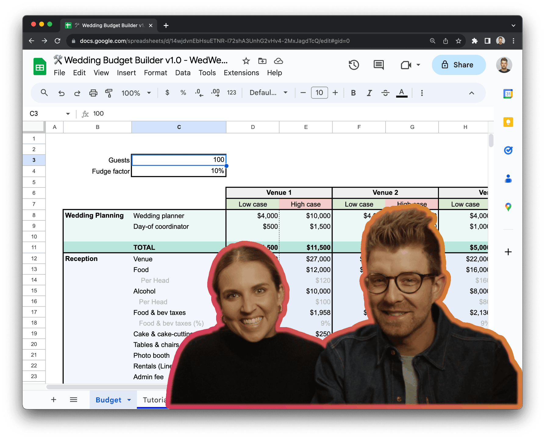 Budget Builder Tool - WedWeeks