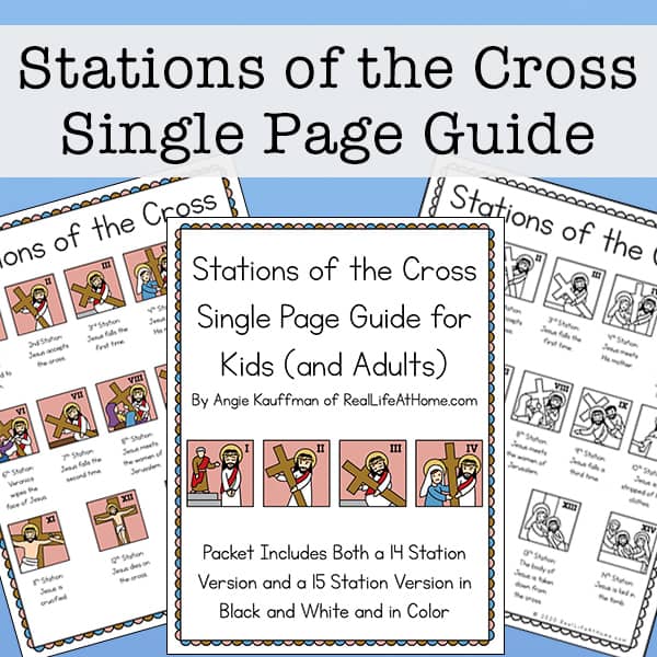 Illustrated Stations of the Cross Packet