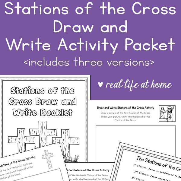 Draw and Write Stations of the Cross Activity Packet