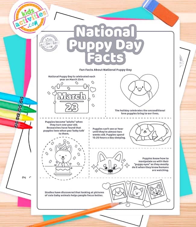 🐶🥳celebrate National Puppy Day with FREE printables & fun activities ...