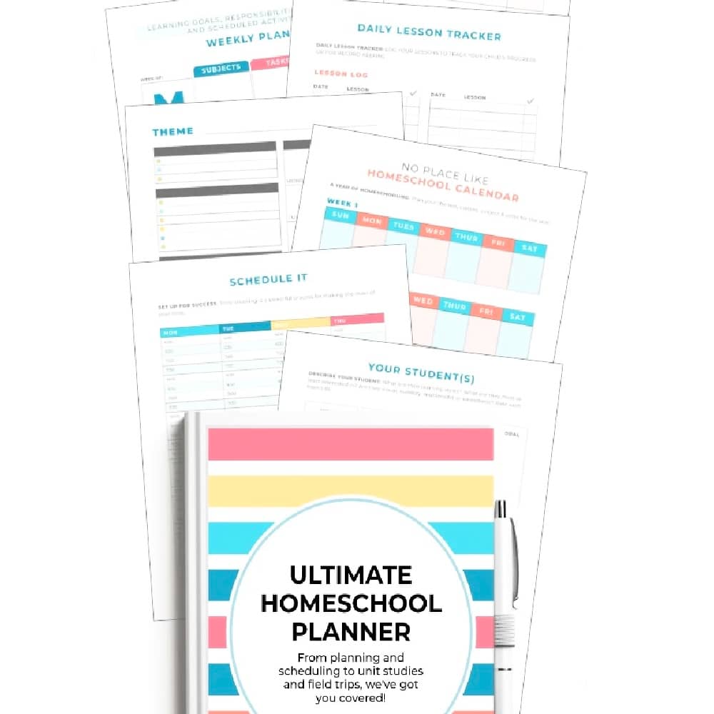 📝 FREE printable homeschool planner, 🌺 pretty DIY tissue paper flowers ...