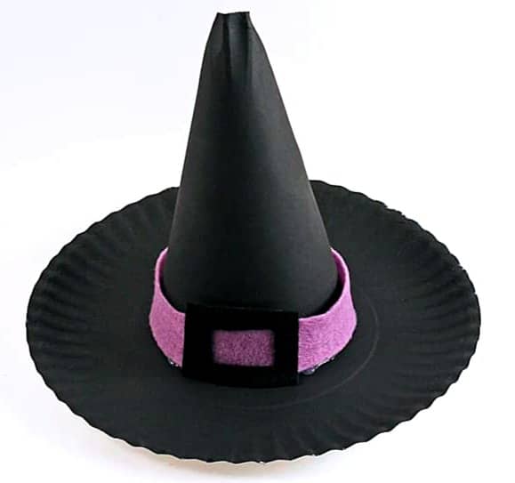 🧹easy paper plate witch hat, FREE printable division chart worksheet ...