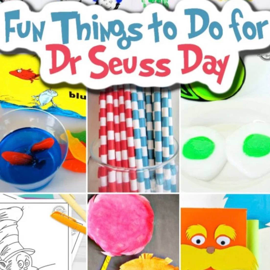 🙌get ready for the week... 📚🎈fun ways to celebrate Dr. Seuss Day (today ...