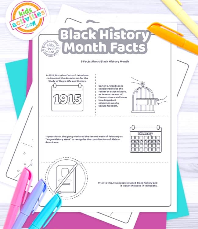 📖FREE Black History Month facts sheets for kids, ️paper mache--the EASY ...