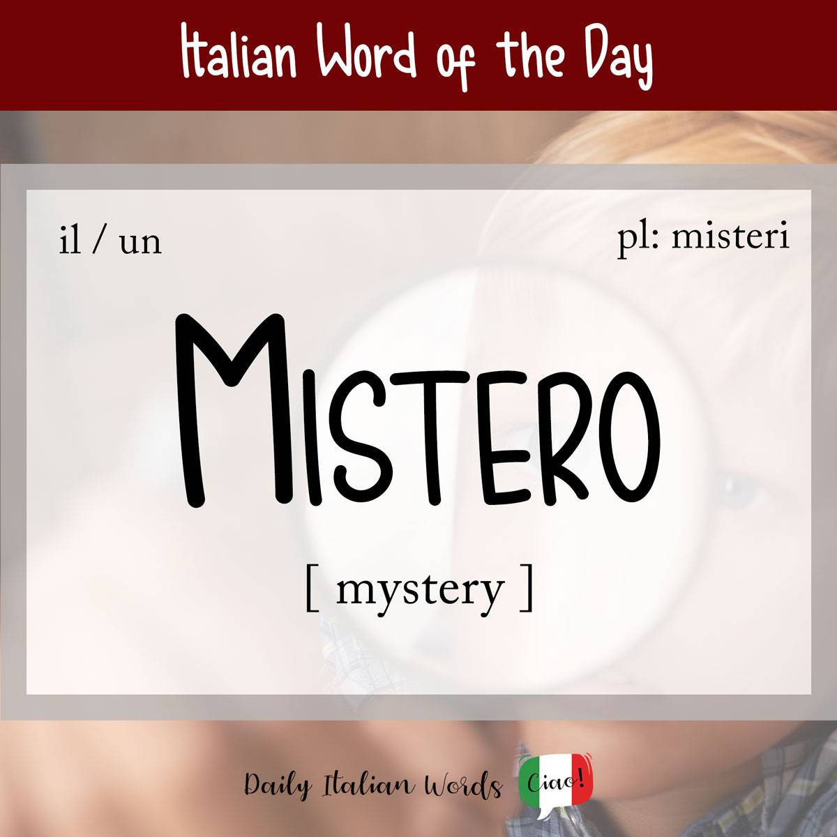 The Italian Word of the Day is...