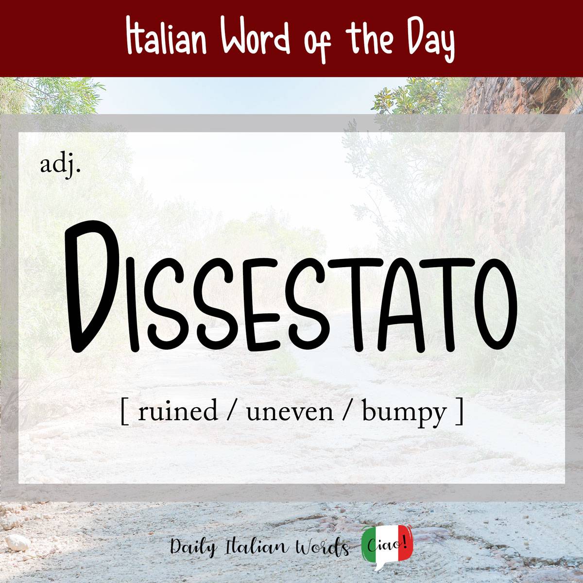 The Italian Word of the Day is...