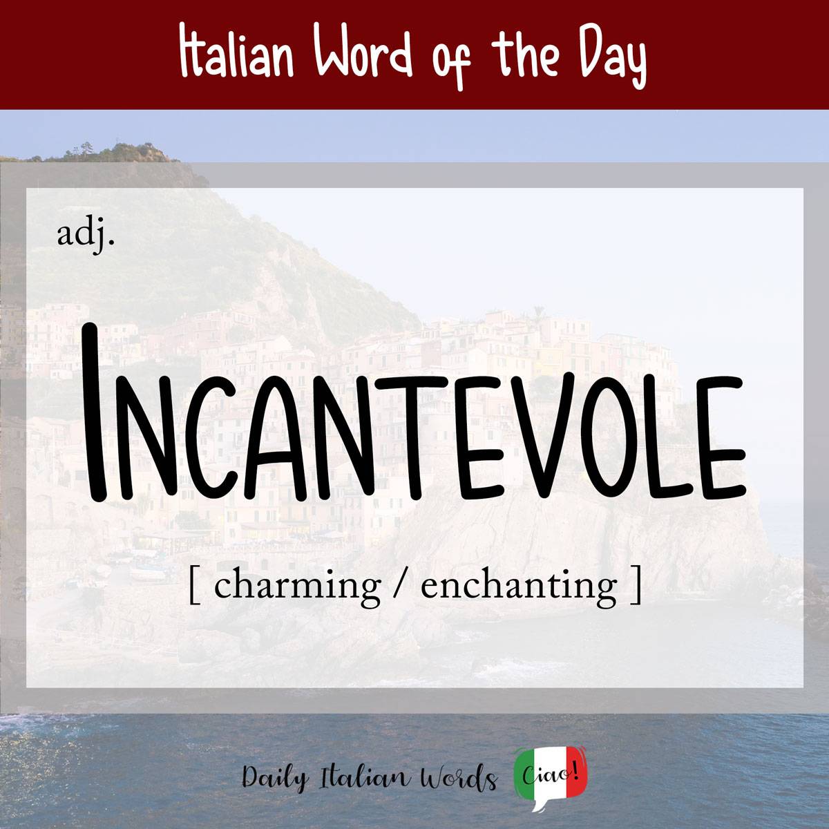 The Italian Word of the Day is...