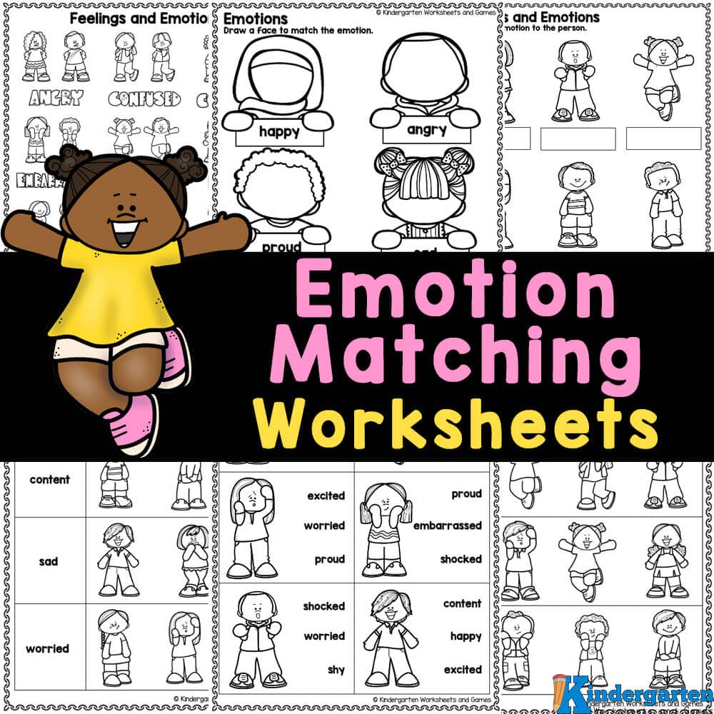 Free Emotions Worksheets For Kindergarten Social & Emotional Learning