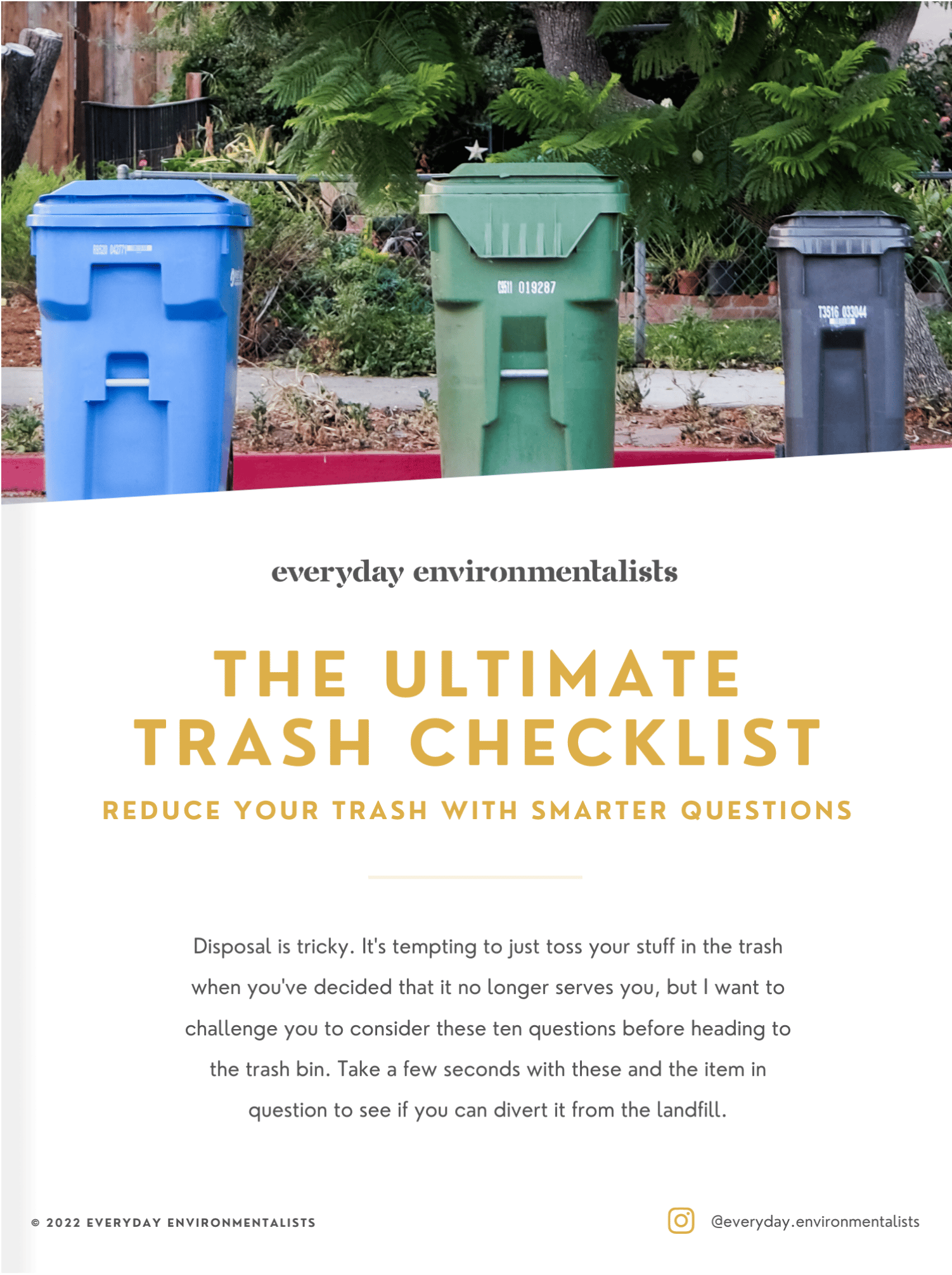 [FREE] The Ultimate Trash Checklist: Reduce Your Trash With Smarter ...