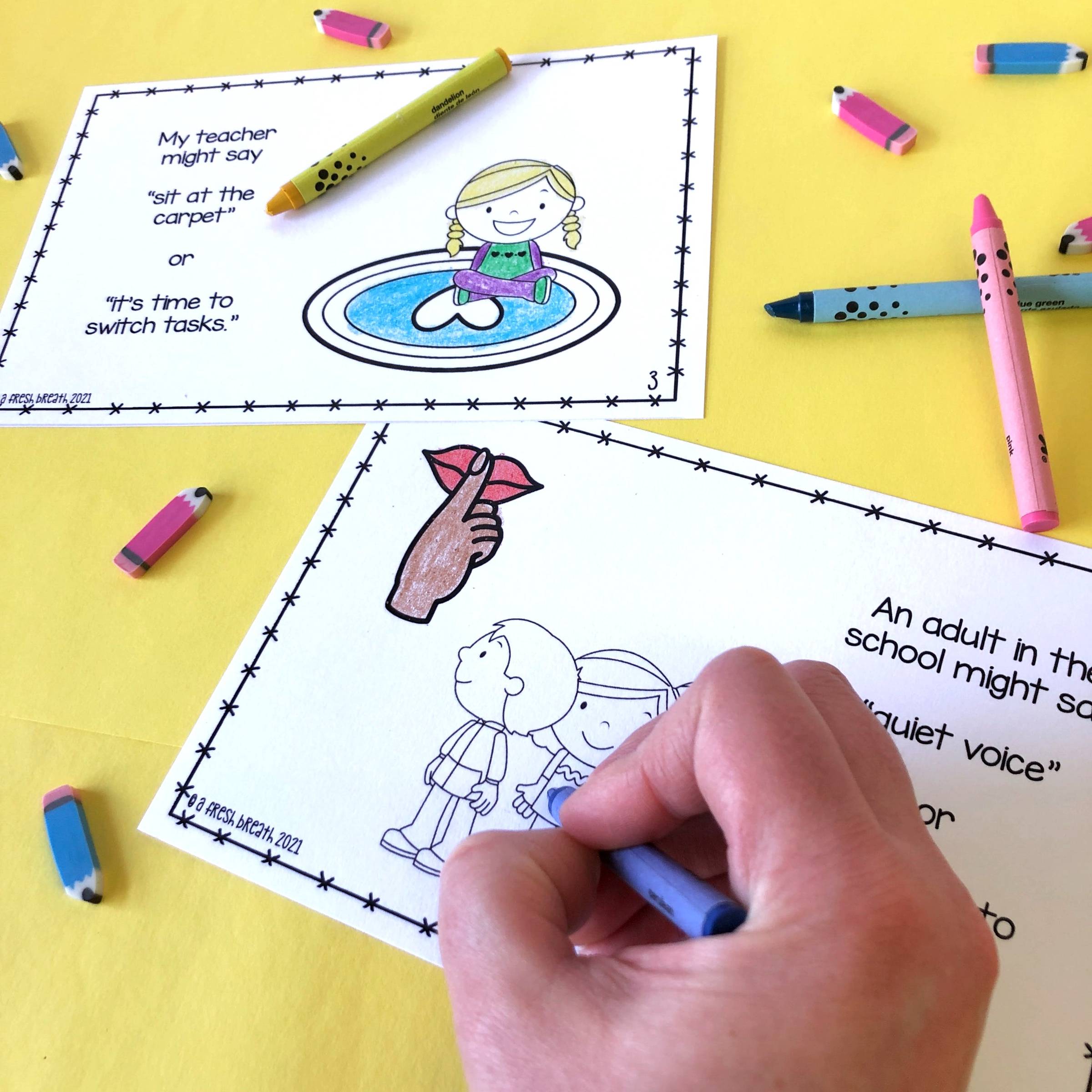 Following Directions Social Story