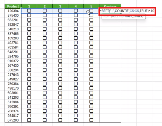 How to Create Auto-Updating Progress Bars – Excel With Grant – Blog