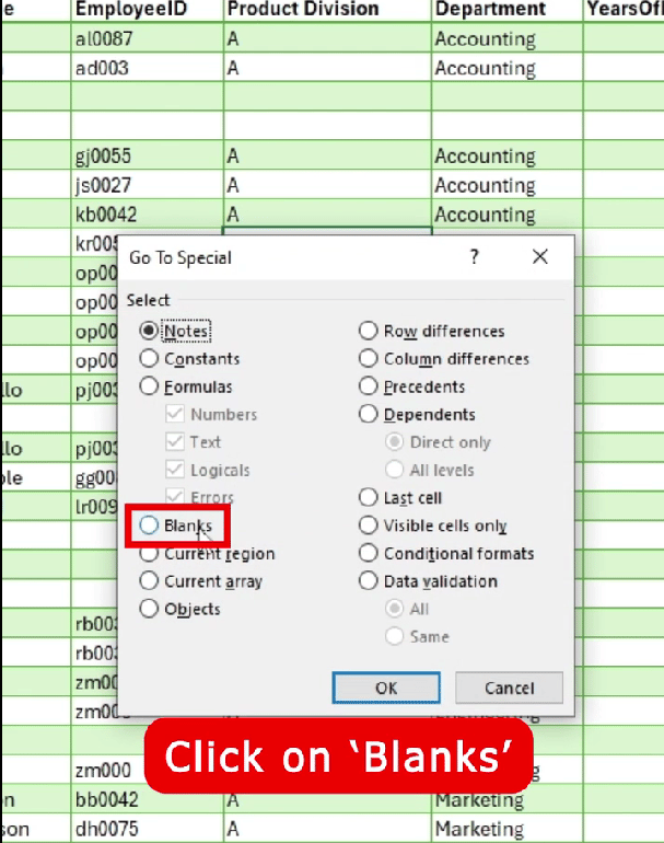 Excel Tip: Cleaning Data Sets with Ctrl+G – Excel With Grant – Blog
