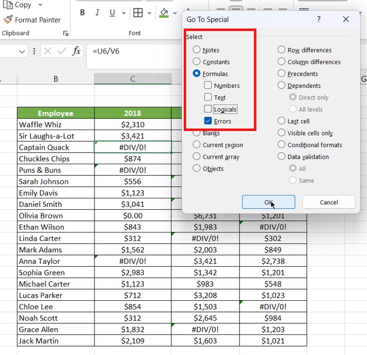 Two Fast Ways to Fix Excel Errors – Excel With Grant – Blog