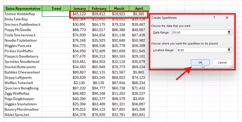 How to create instant trendlines in Excel – Excel With Grant – Blog