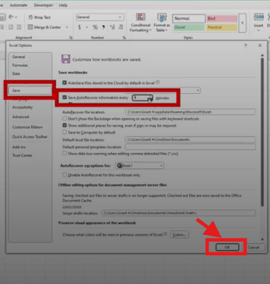 How to turn on Auto Save in Excel – Excel With Grant – Blog