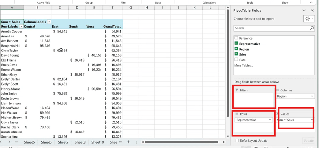 How to Organize Data with PivotTables – Excel With Grant – Blog