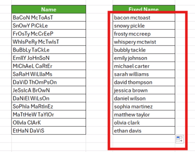 Excel Hack: Fix Name Capitalization! – Excel With Grant – Blog