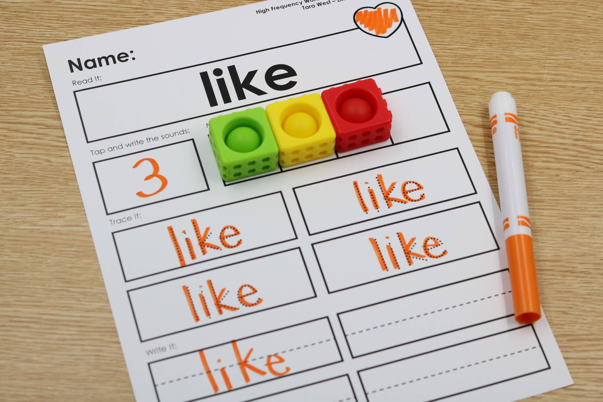 High Frequency Word Sheets