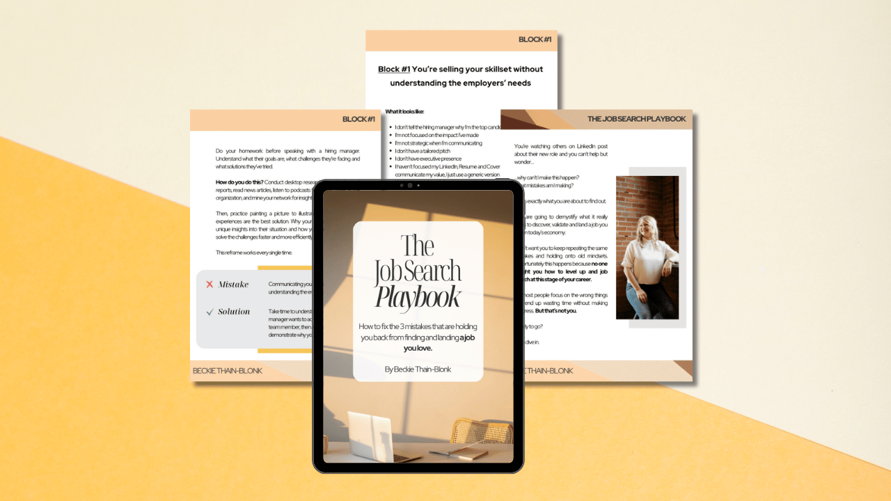 The Job Search Playbook