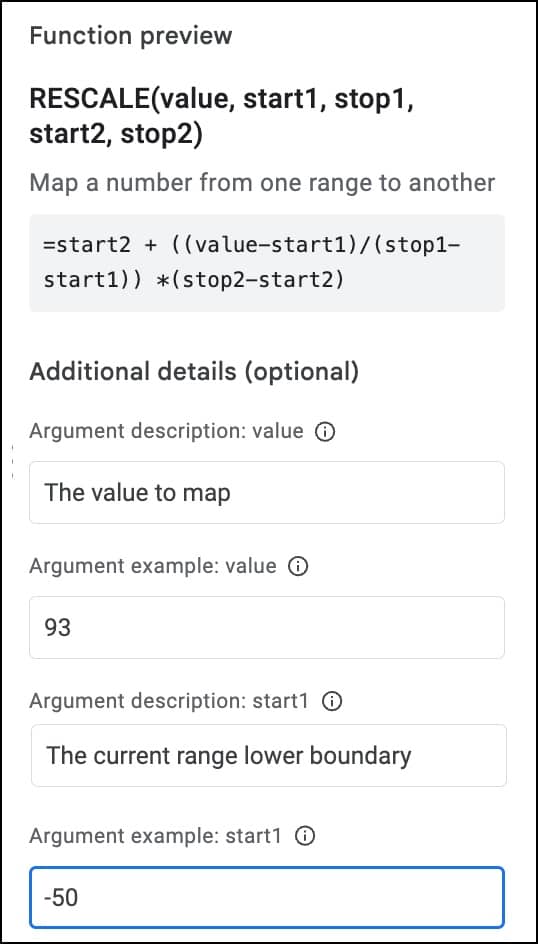 Sheets Tip 305: How To Scale Data With Named Functions