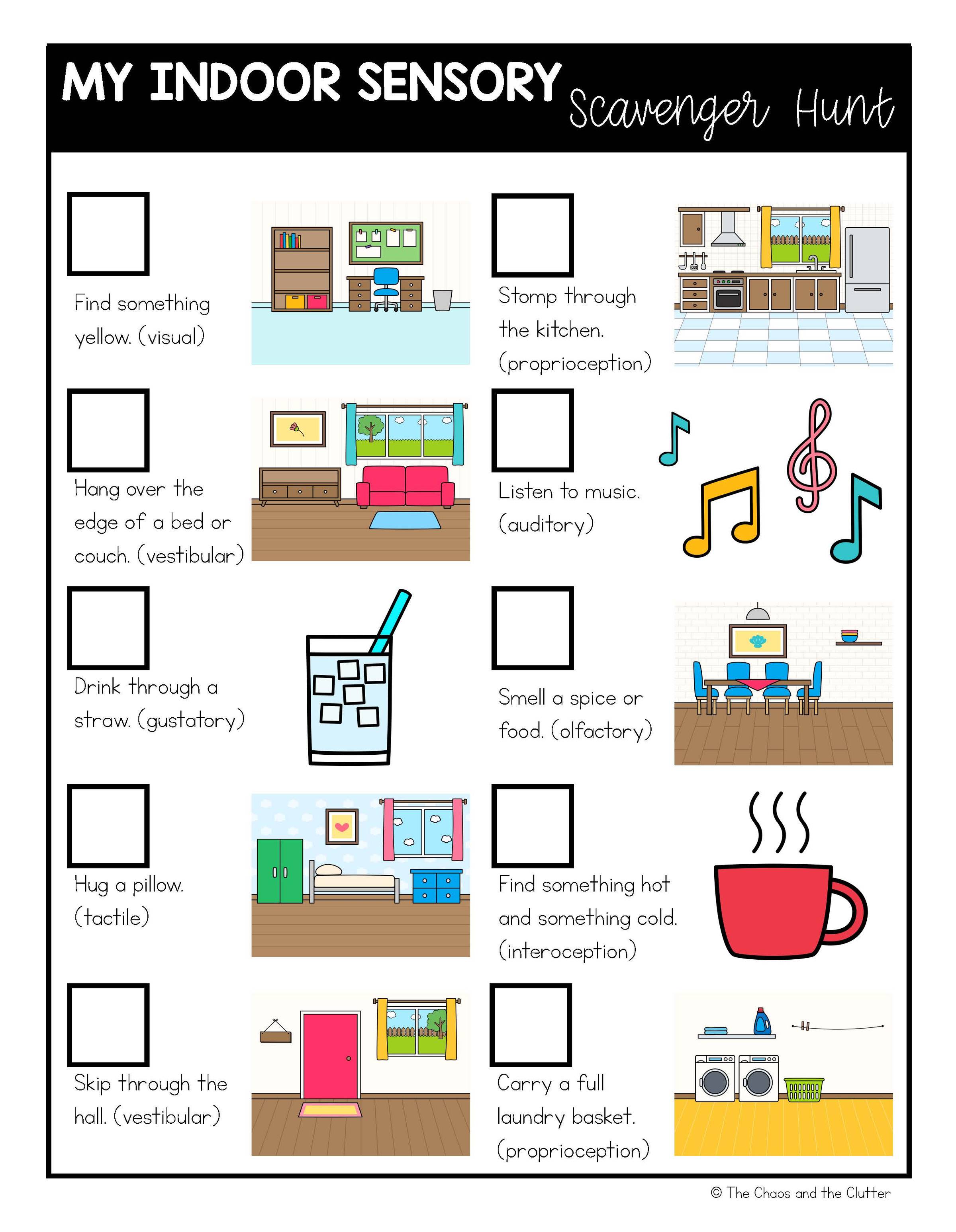 Indoor Photo Scavenger Hunt