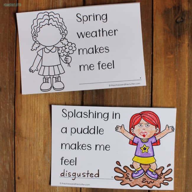 Spring Feelings Mini Book