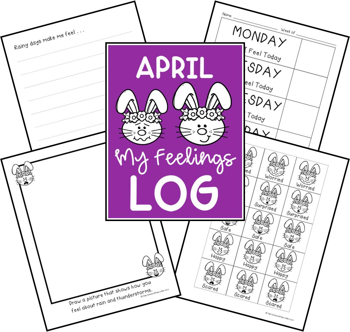 April Emotions Printables