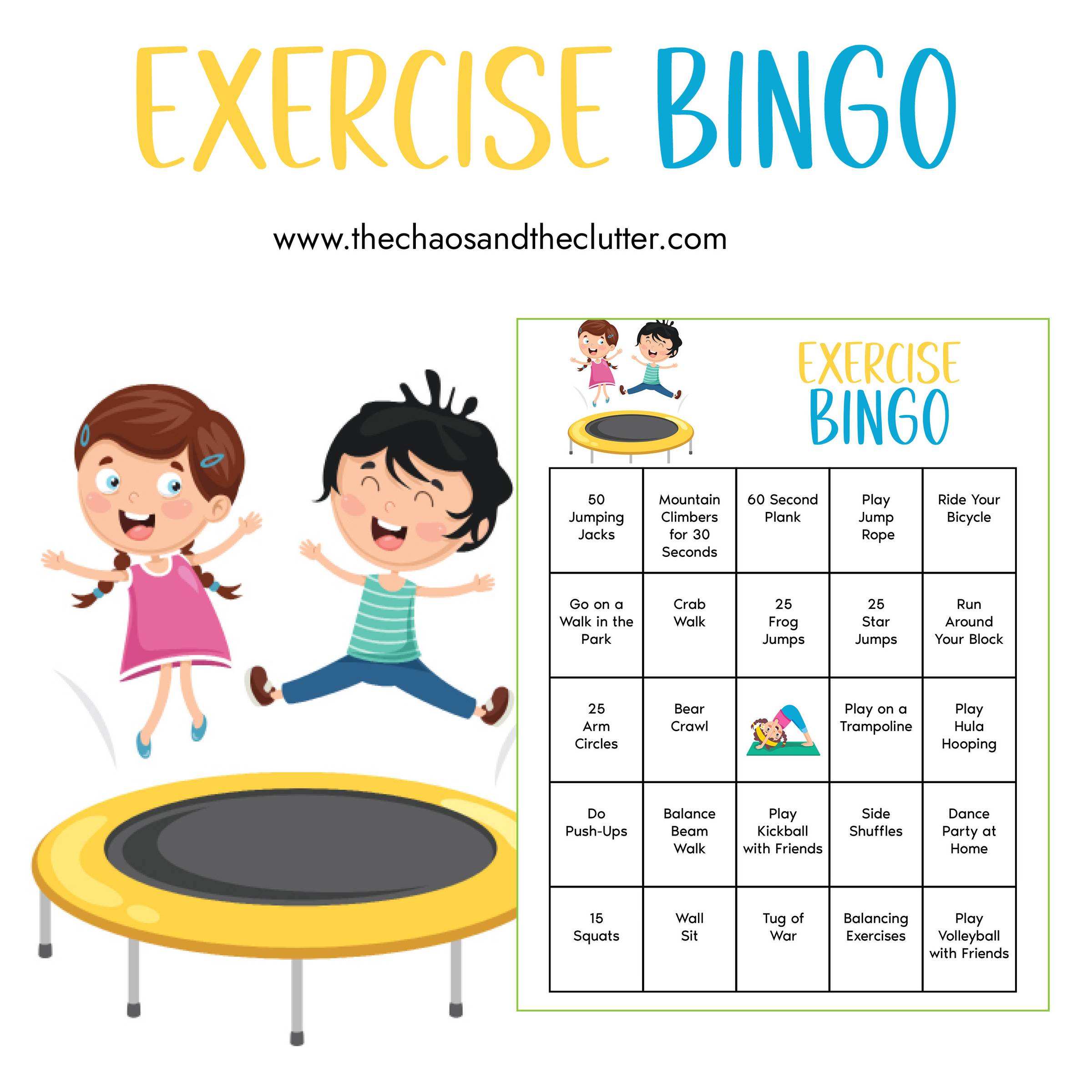 Exercise Bingo