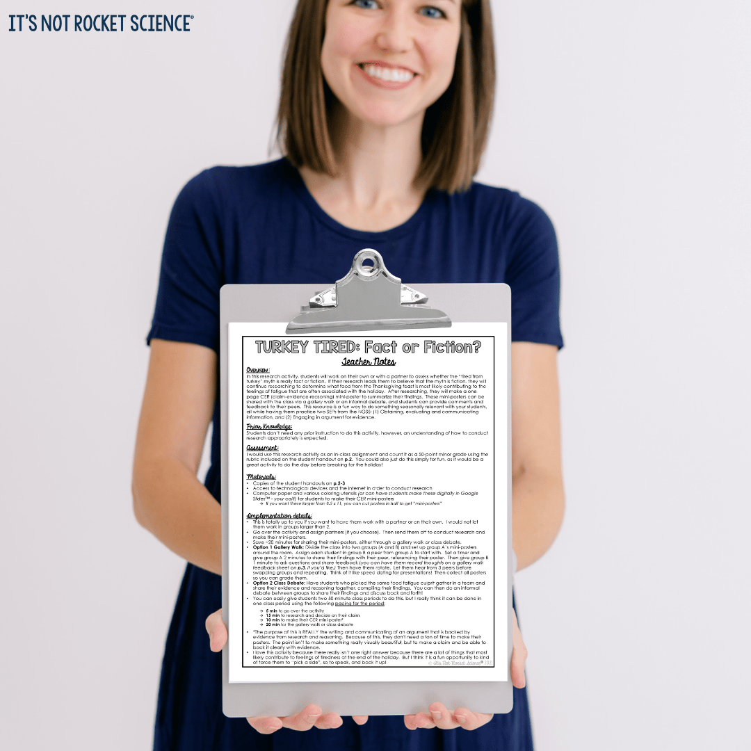 Thanksgiving Science Activity