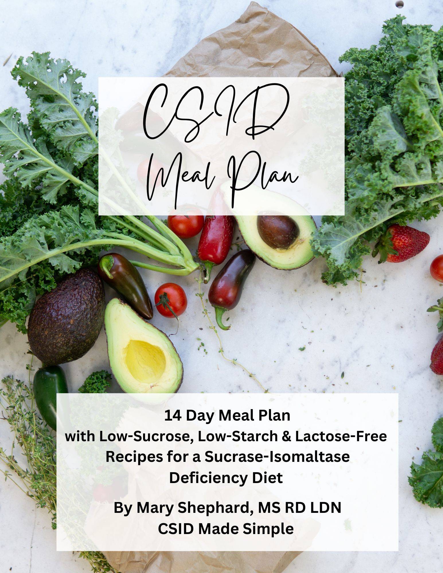 14-Day LACTOSE-FREE CSID Meal Plan