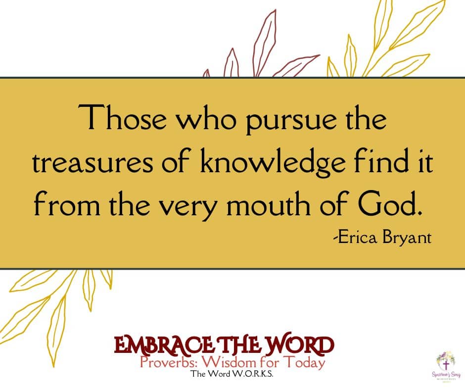 Proverbs: Wisdom for Today: Week 1 – Sparrow's Song Ministries