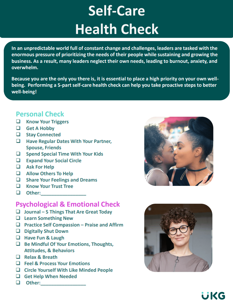 Self-Care Health Check