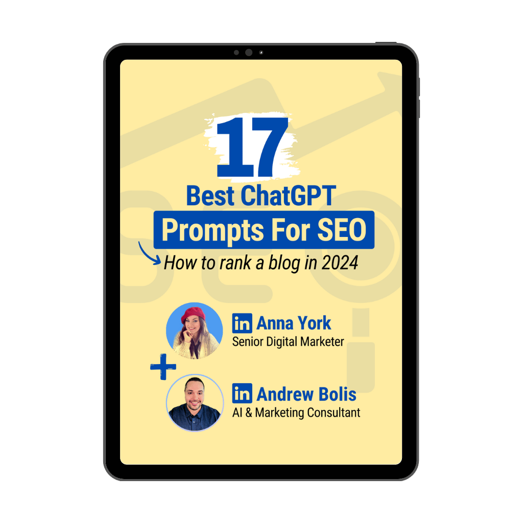 17 ChatGPT Prompts for SEO - How to Rank a Blog - Free PDF Guide