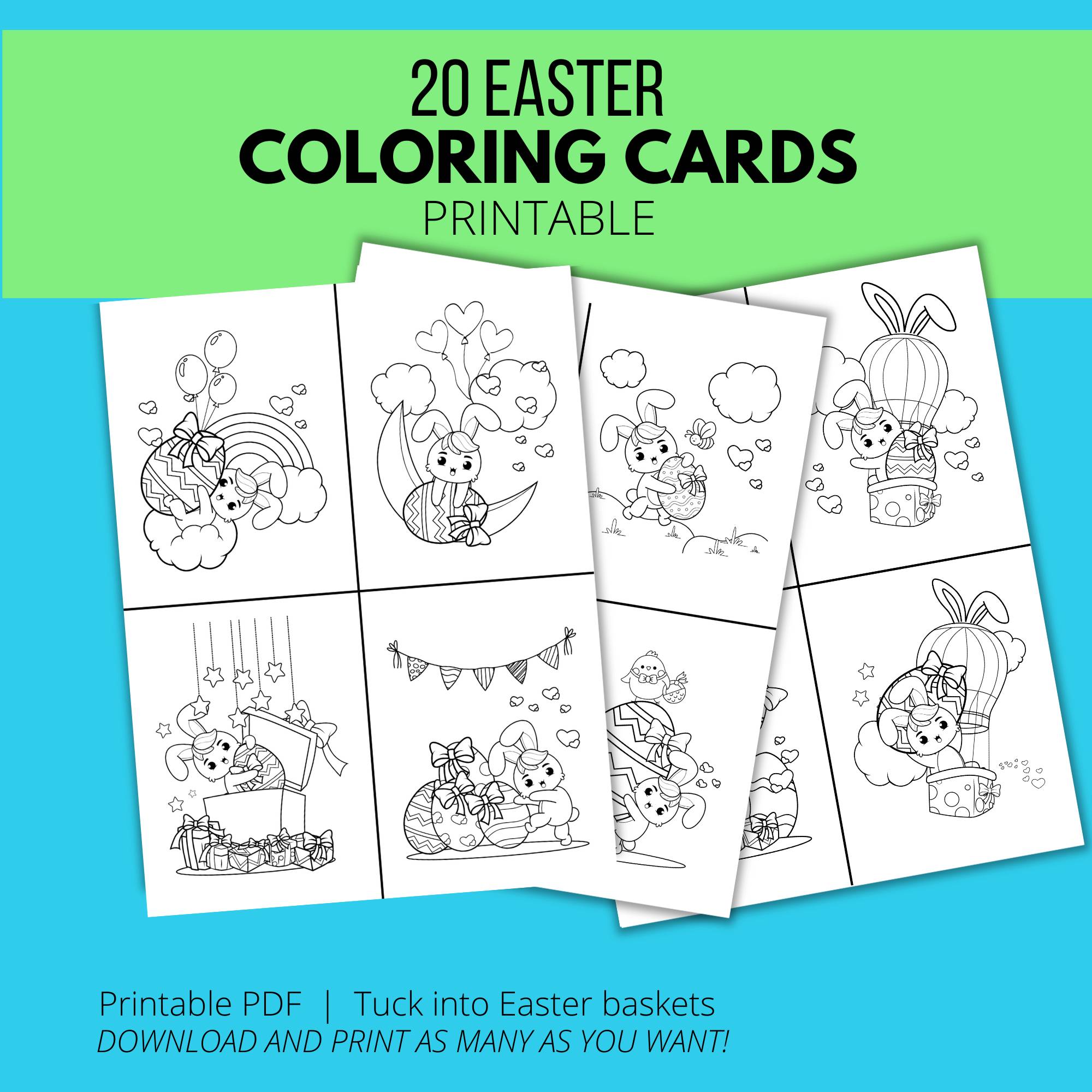 Easter Coloring Cards