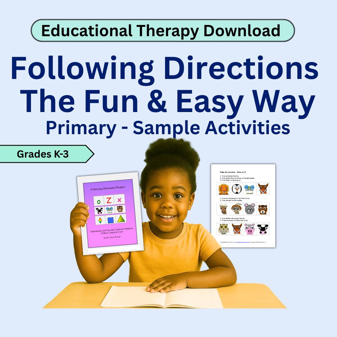 Build Basic Skills with Following Directions Primary Sample Activities