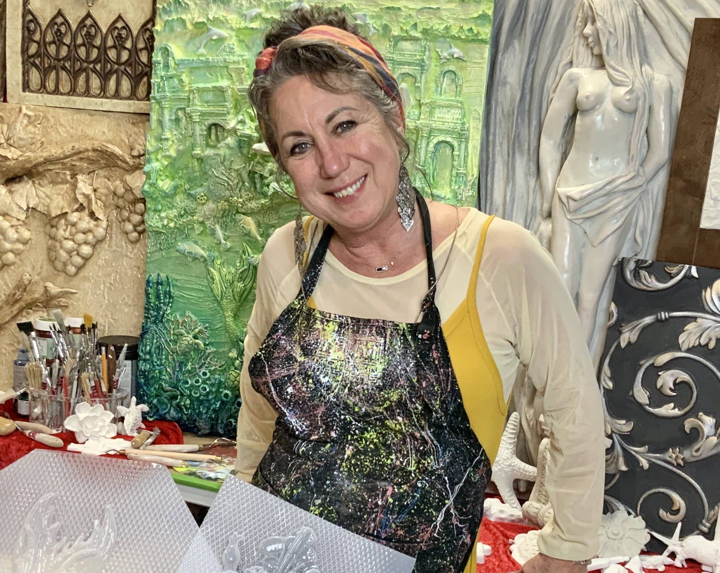 Modern Bas Relief Demo With Decorative Artisan, Ellie Ellis, Elite ...