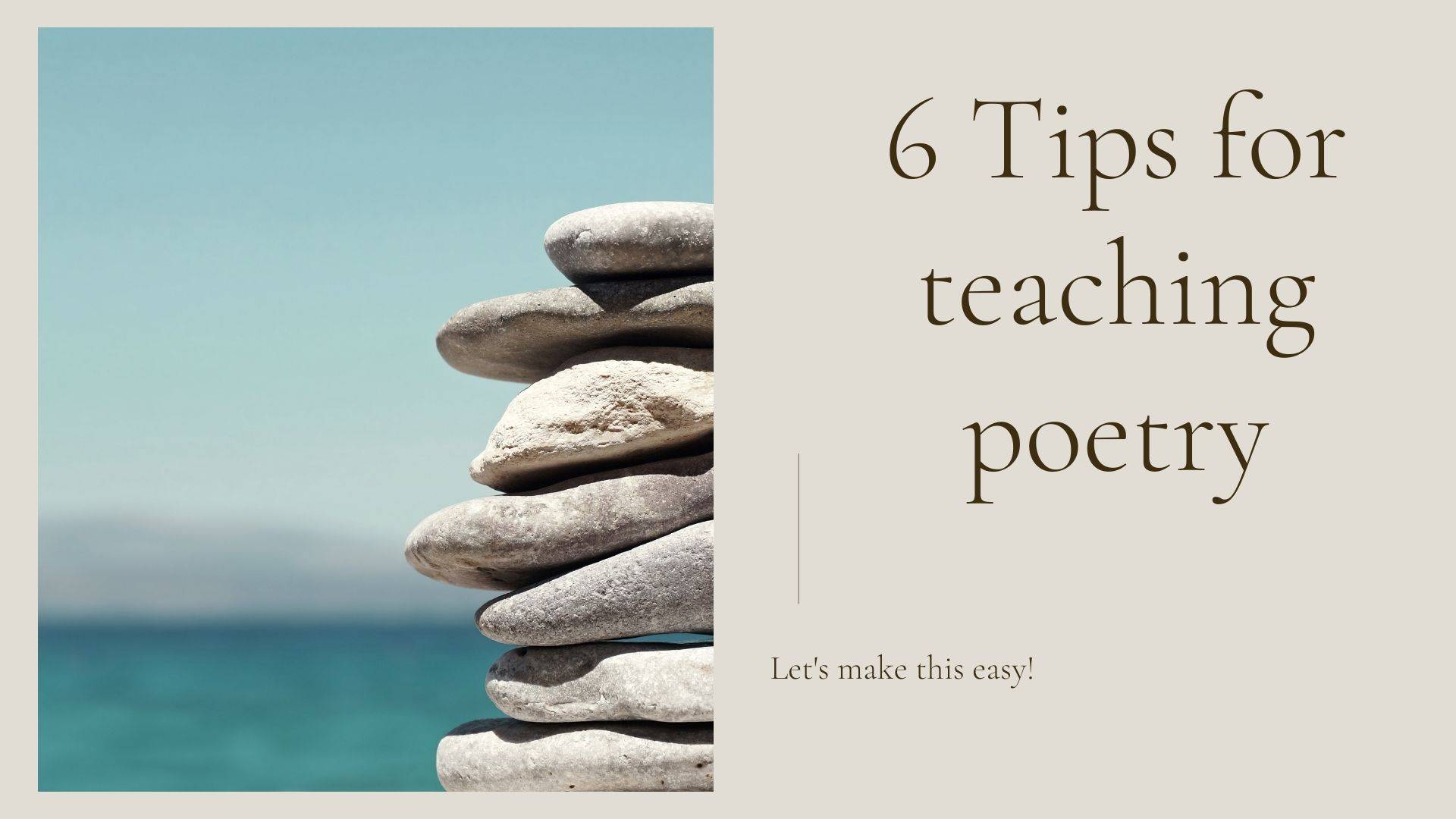 The perfect poem to teach this month