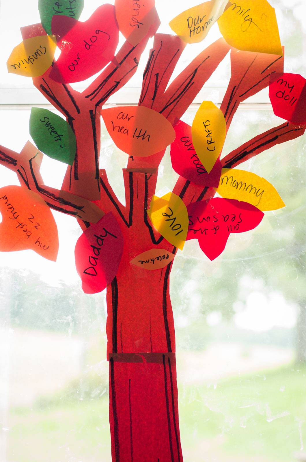super simple 🍂 Thankful Tree 🍂 for kids